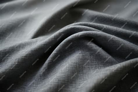 Premium Photo Gray Cotton Fabric Texture