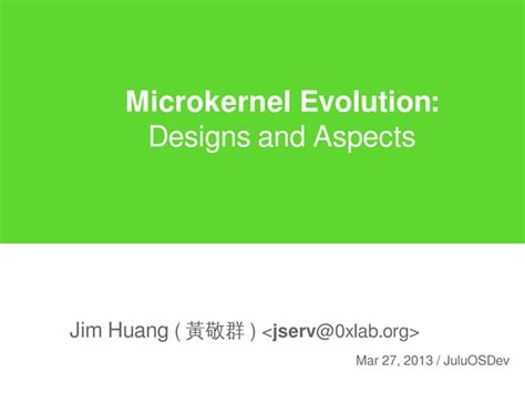 Microkernel Evolution Pdf