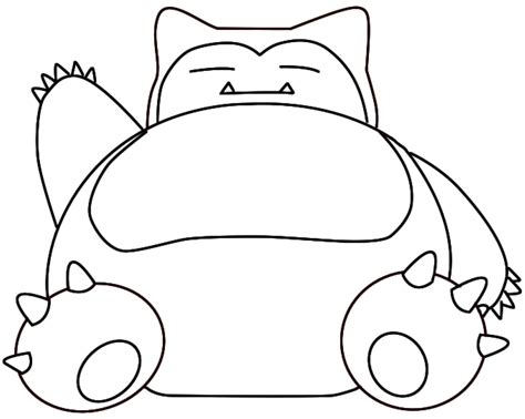 Pokemon Coloring Pages Snorlax At Free Printable