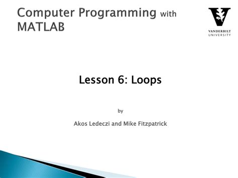 Matlab Loops For And While Loops Explained