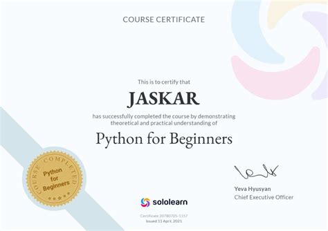 Jaskar I On Linkedin Python Pythoncertificate Pythonprogramming