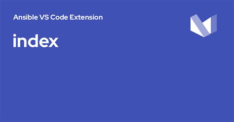 Index Ansible Vs Code Extension