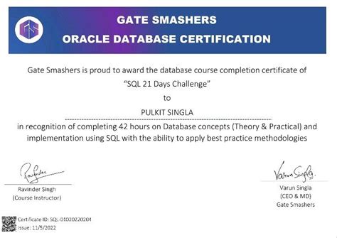 Pulkit Singla On Linkedin 21dayssqlchallenge Sql Mysql Oracle