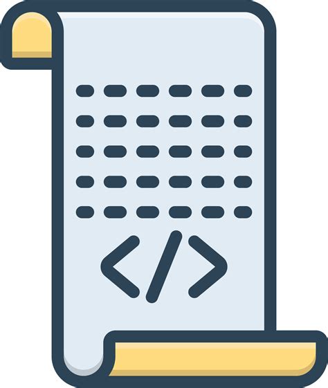 Color Icon For Script Vector Art At Vecteezy