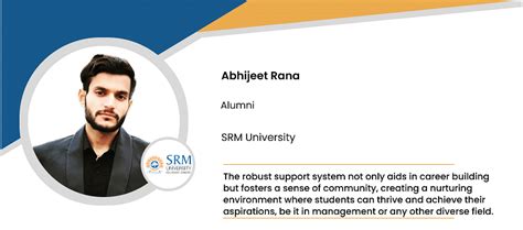 Srm University Abhijeet Rana Alumni