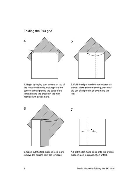 X Grid Folding Download Printable PDF Templateroller