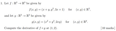 Solved Let f R R³ be given by f x y x y y² Chegg com