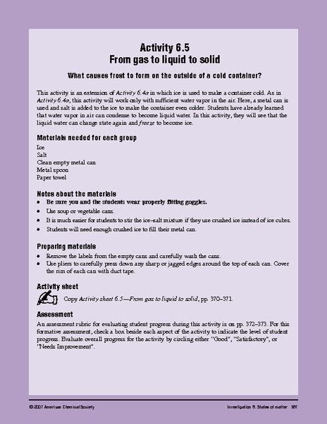 From Gas To Liquid To Solid Lesson Plan For 3rd 8th Grade Lesson Planet