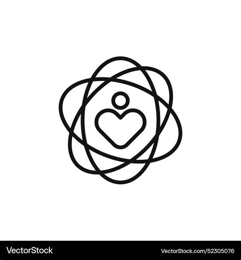 Core Values Icon Outline Collection In Black Vector Image