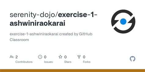 Github Serenity Dojoexercise 1 Ashwiniraokarai Exercise 1