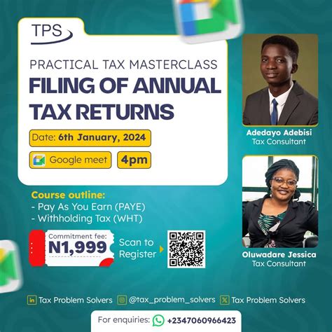 Join Our Tax Masterclass On January 6th Tax Problem Solvers Posted