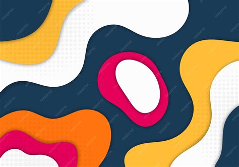 Premium Vector Abstract Colorful Doodles Template Design Artwork Decorative Overlapping Style