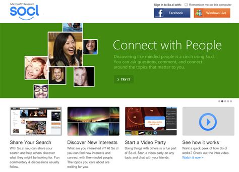Microsoft Quietly Launches Its Socl Social Network Smart Insights