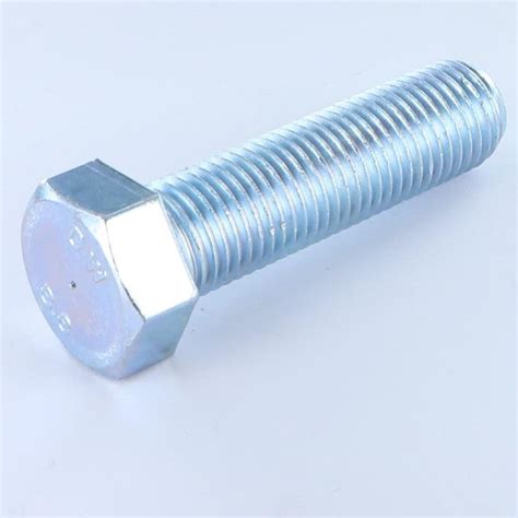 Vis Métaux Tête Hexagonale Th M22x60 Classe 88 Acier Zingué 5 Pièces