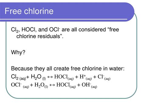 Ppt Residual Chlorine And Chlorine Demand Powerpoint Presentation Id