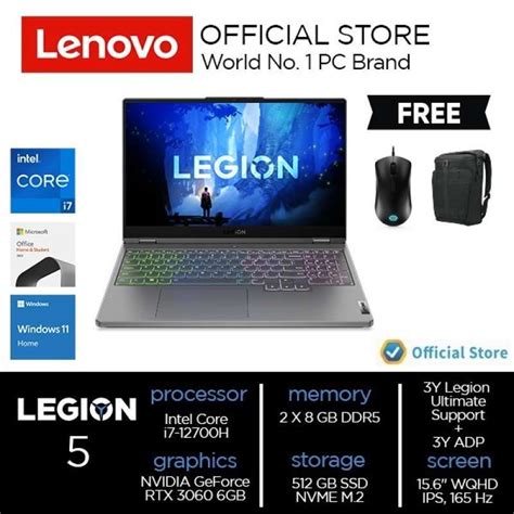 Jual Lenovo Legion Iah H I H Gb Ssd Rtx Wqhd W Ohs Di Seller Flixx Id