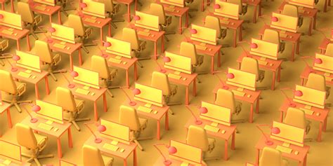 컴퓨터와 커피 컵이있는 작업 테이블과 공동 작업 공간 개념 프리랜서 공간을 복사합니다 3d 그림 기회에 대한 스톡 사진 및 기타