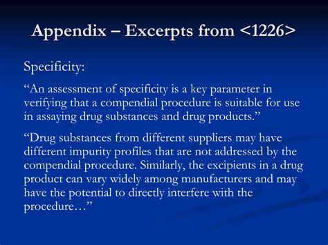 Ppt Compendial Verification Powerpoint Presentation Free Download