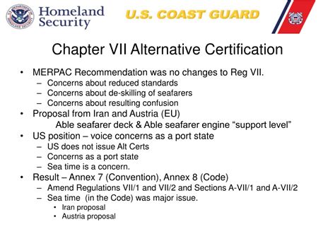 Ppt Comprehensive Review Of The Stcw Convention And Code Chapters Iv