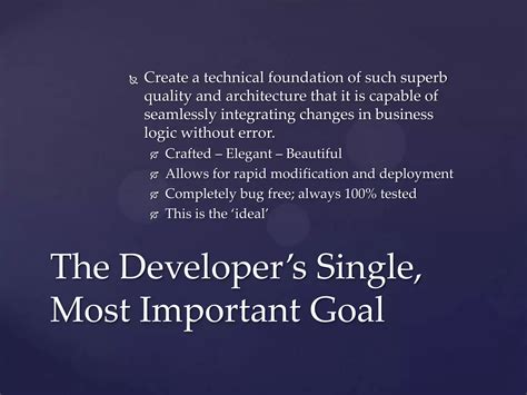 The Developer S Nirvana Fallacy Ppt