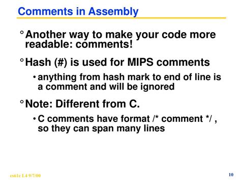 Ppt Cs61c Machine Structures Lecture 4 Cassembler Arithmetic And