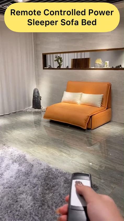 Remote Controlled Power Sleeper Sofa Bed Video Sofa Bed For Small