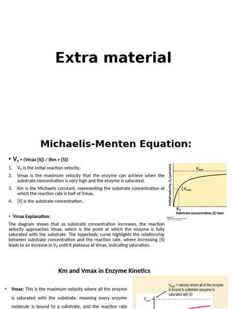 Extra Material Mm Equation Pdf Enzyme Kinetics Enzyme