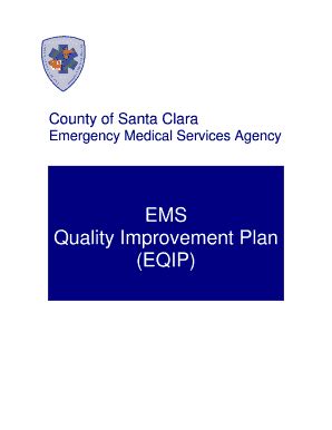 EMS Quality Improvement Plan EQIP National Association Of Bb Fill And Sign Printable