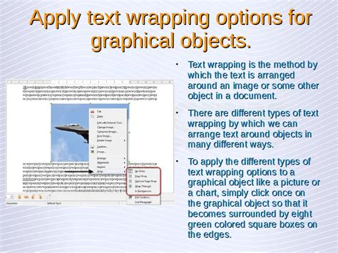 Advanced Word Processing Text Wrapping