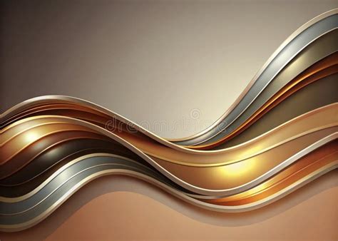 Abstract Dynamic Header Fluid Curves In Slate Gray Brown And Pastel