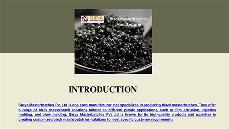 Ppt Black Masterbatches Manufacturer Powerpoint Presentation Free