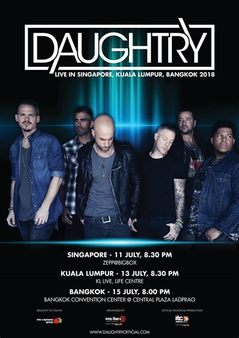 Daughtry Announces Southeast Asia Tour Singapore Kuala Lumpur