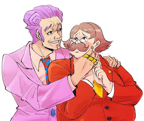 Marvin Grossberg And Redd White Ace Attorney Drawn By Wa Heppu Danbooru