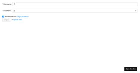 Login Form Ant Design Vue 3 2 7 Codesandbox