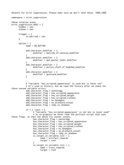 Error Suppression Events Pdf Computer Programming Computer Science
