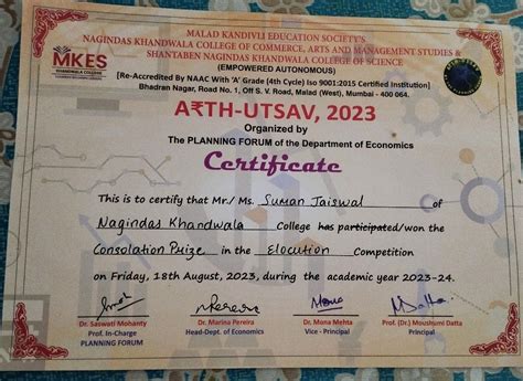 Suman Jaiswal On Linkedin I Am Happy To Share That I Got A Consolation Prize In The Elocution