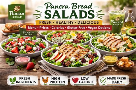 Panera Bread Salads 2026 Menu Prices Calories And Health