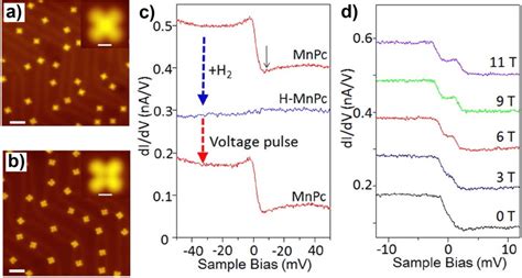 STM Images Of A MnPc And B H MnPc On Au C Sequential Download Scientific Diagram