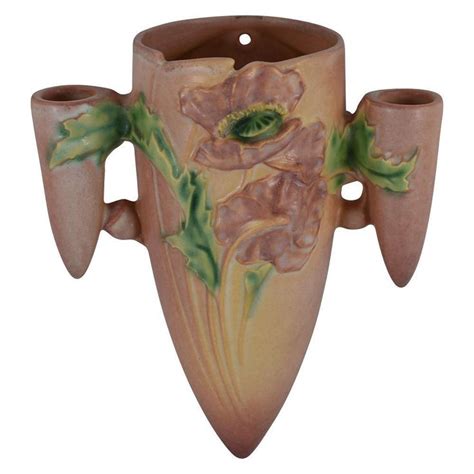 Roseville Pottery Poppy Wall Pocket