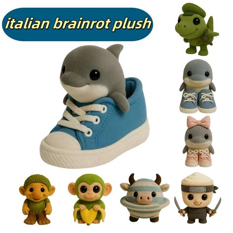 12 Italian Brainrot Collection Cabucino Assasino Plush Toy Perfect For