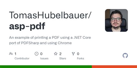 GitHub TomasHubelbauer Asp Pdf An Example Of Printing A PDF Using A NET Core Port Of