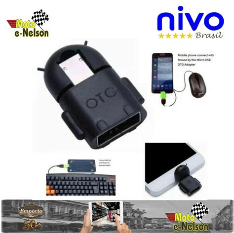 Adaptador Otg Micro Usb V Para Usb Seu Celular Conectado A Tudo