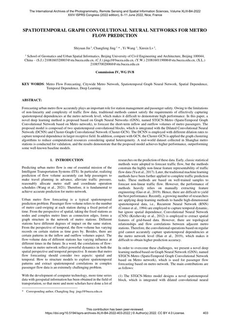 Pdf Spatiotemporal Graph Convolutional Neural Networks For Metro Flow