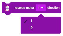 Reverse Motor Direction PictoBlox Block Quarky Expansion Board