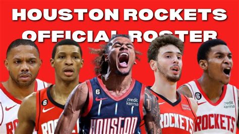 Houston Rockets Official Roster 2022 2023 Nba Season Youtube