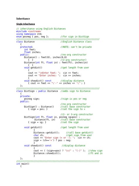 Inheritance and Compositoin | PDF | Namespace | Computer Programming