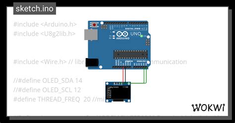 arduino ssd1306 scroll monitor wokwi esp32 stm32 arduino simulator