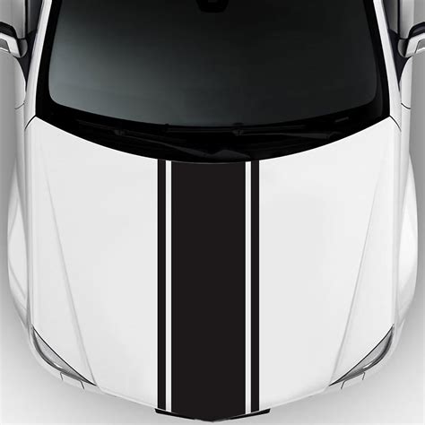 Car Hood Stripe Sticker Universal Auto Racing Stripes Body Side Vinyl