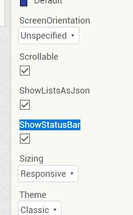 How Does ShowStatusBar From Listpicker No Listview Work MIT App Inventor Help MIT App
