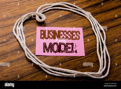 Handwritten Text Showing Businesses Model Business Concept For Project For Business Written On